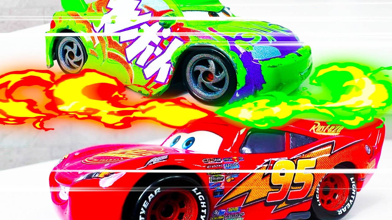 🚫Lightning Mcqueen Races with all of the Modified Cars! Winco, DJ ...