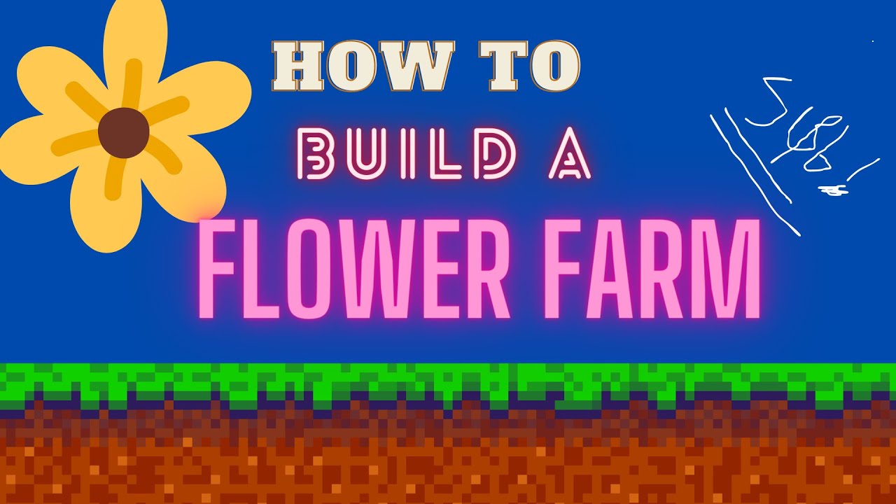 how to make the best flower and weed farm in minecraft - YouTube