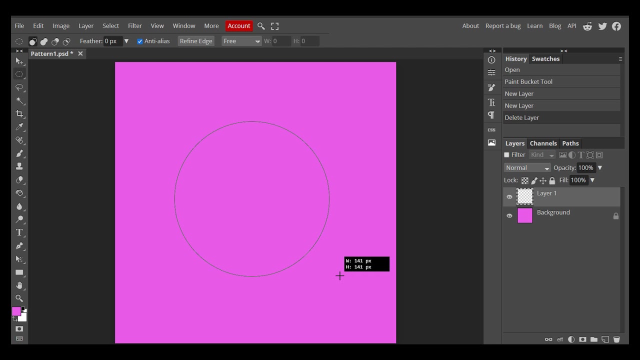 Make A Simple Polkadot Pattern In Photopea YouTube Make A Simple Polkadot Pattern In Photopea YouTube