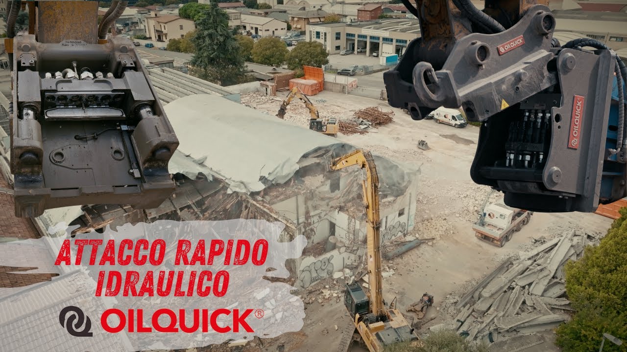 Attacco rapido idraulico Oilquick OQ70/55 - YouTube