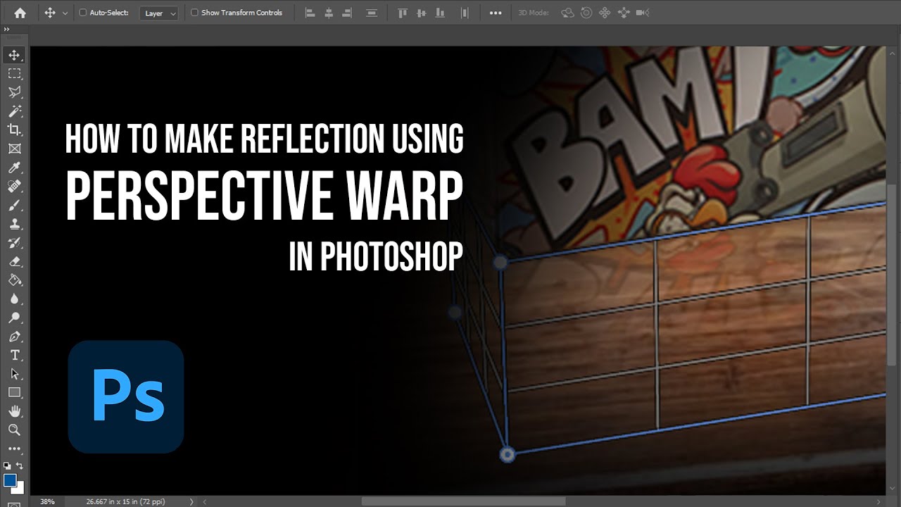 How to Make Reflection using Perspective Warp in Photoshop #photoshop # ...