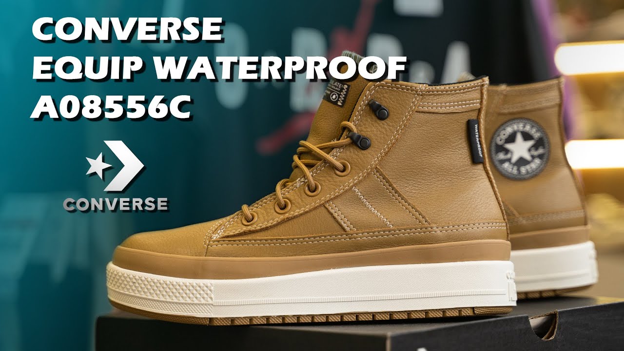 Зимние кеды Converse Equip Waterproof A08556C - YouTube