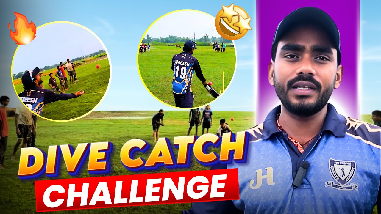How To Take Dive Catch in Cricket🏏 | Amazing Catching Challenge💪 ...