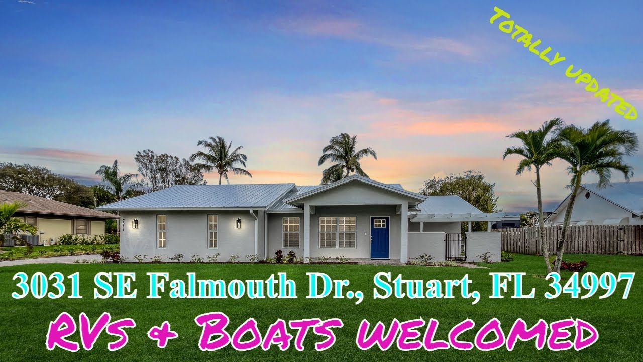 Completely Renovated & Modernized Home In Stuart, Fl - 3031 SE Falmouth ...