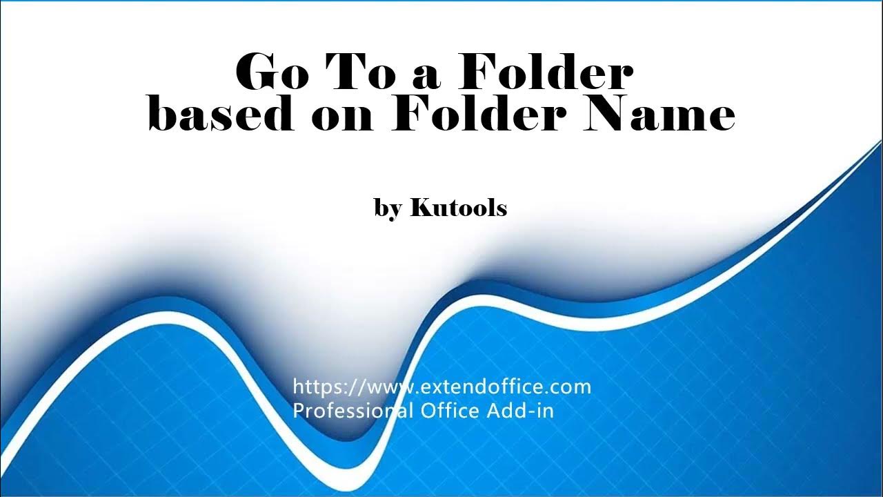 Search And Go To A Folder Based On Folder Name In Outlook YouTube search-and-go-to-a-folder-based-on-folder-name-in-outlook-youtube