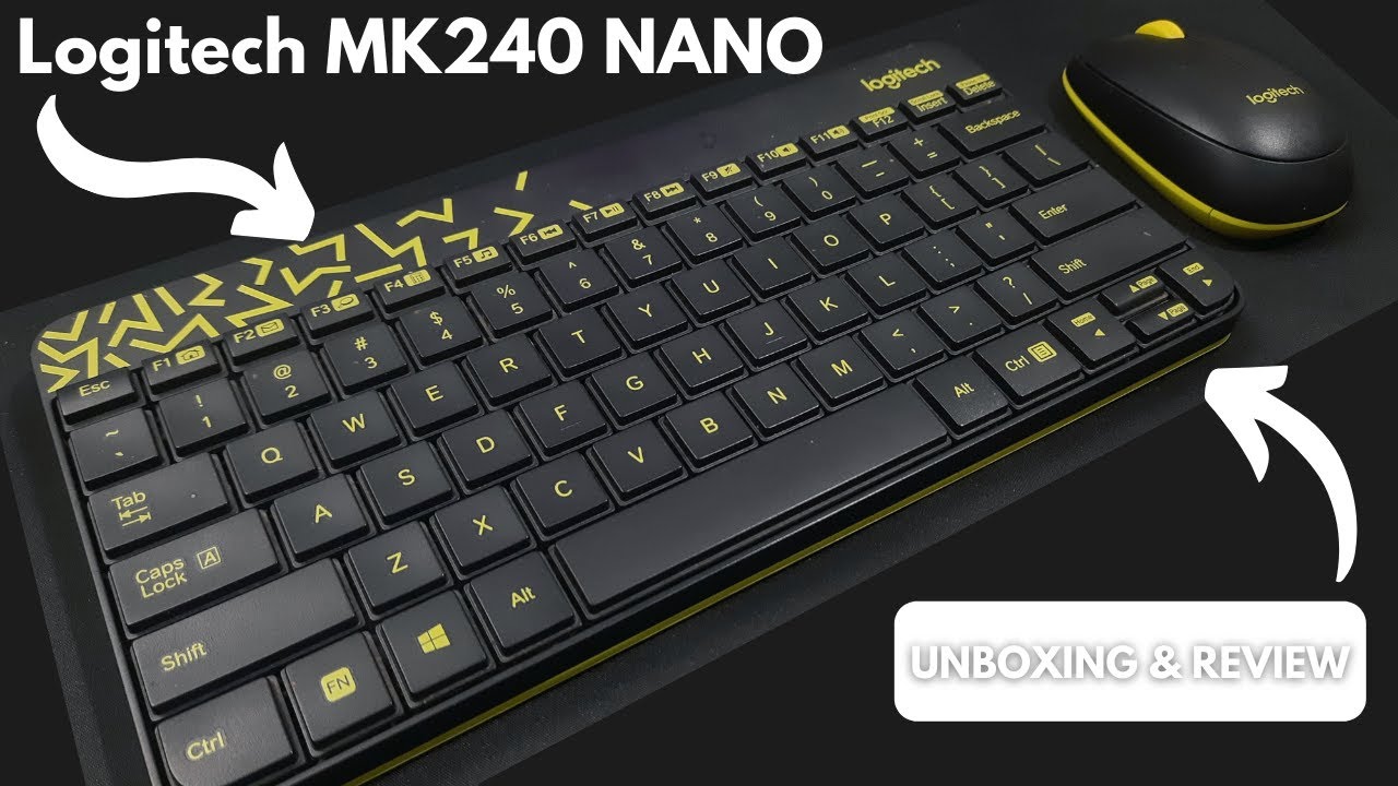 Logitech MK240 Unboxing & Review - YouTube