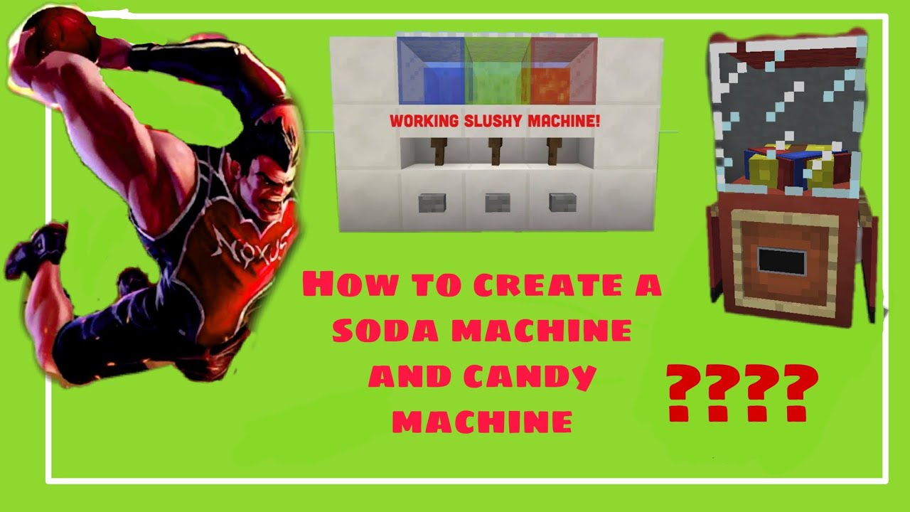How to create a candy machine design and a soda machine design - YouTube