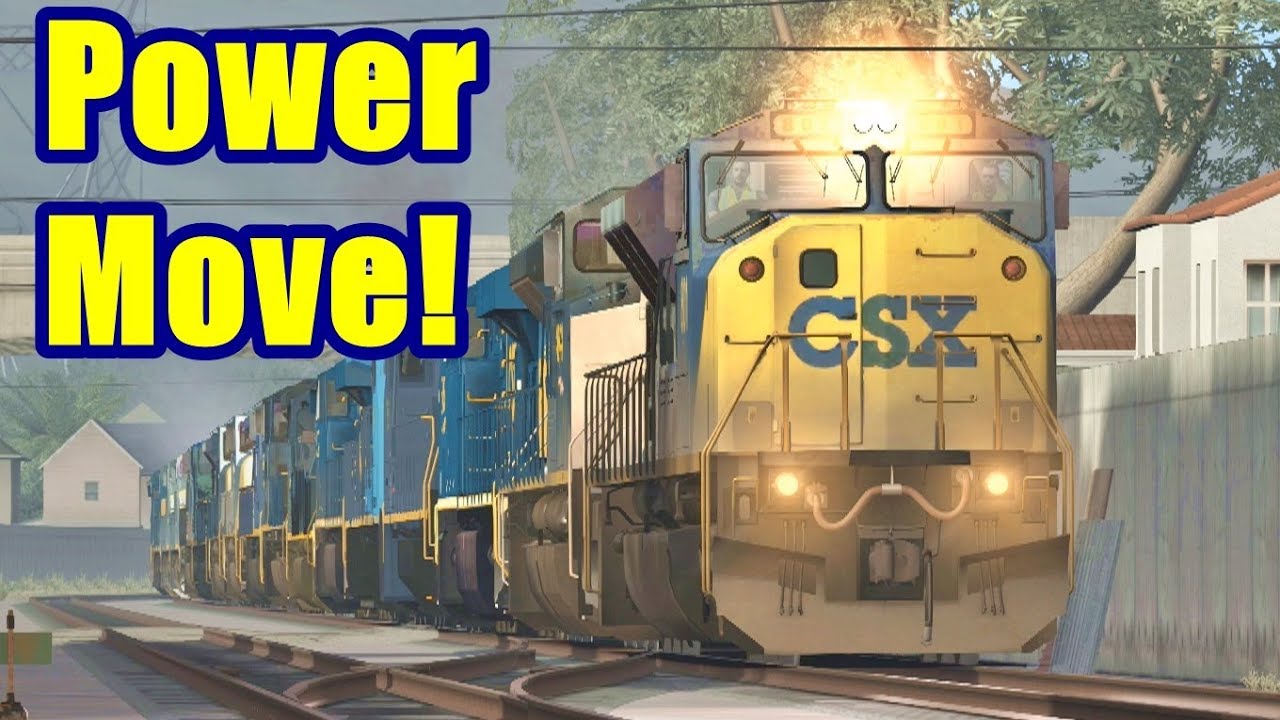 CSX Locomotive Power Move! - YouTube