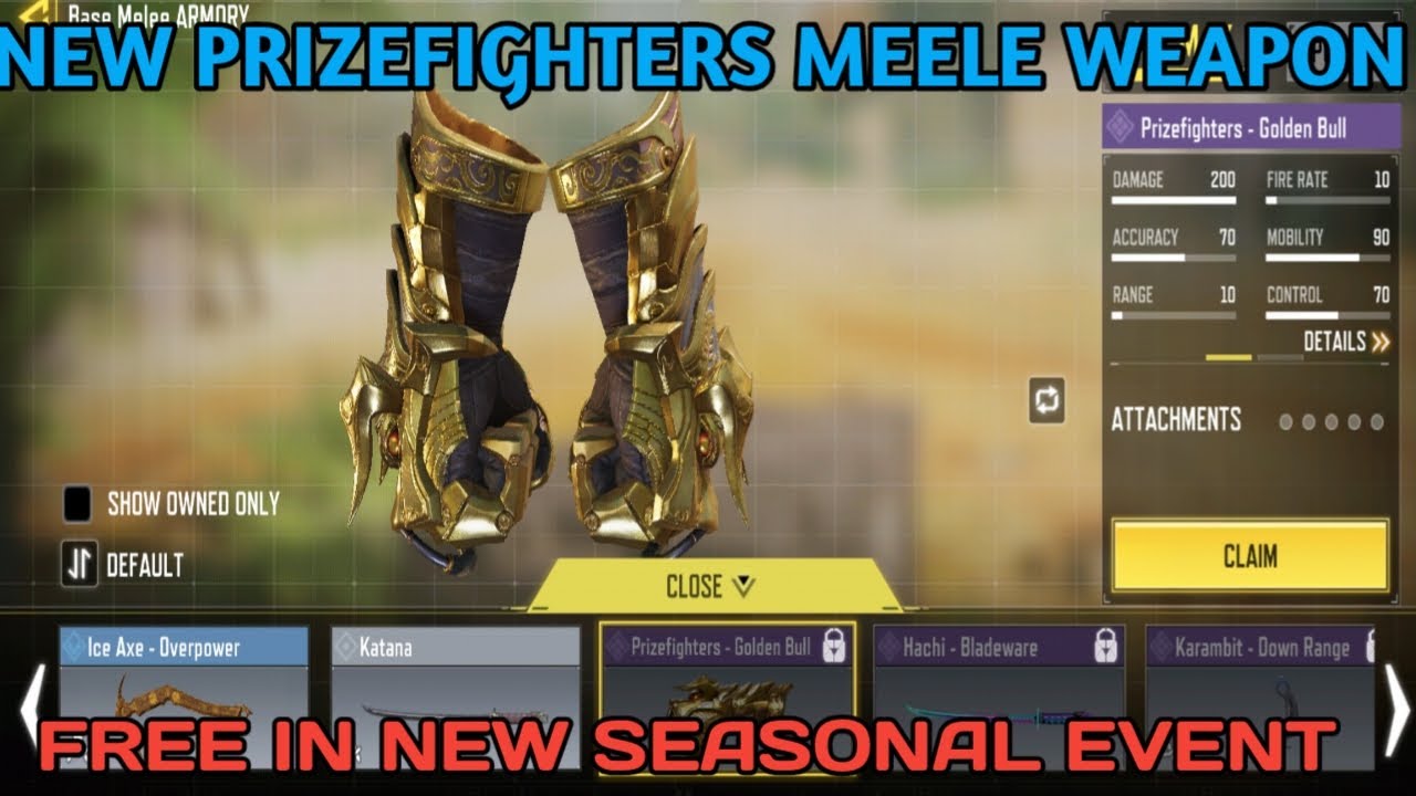 *NEW* PRIZEFIGHTER ( BOXING GLOVE) MELLE WEAPON IN COD MOBILE - YouTube