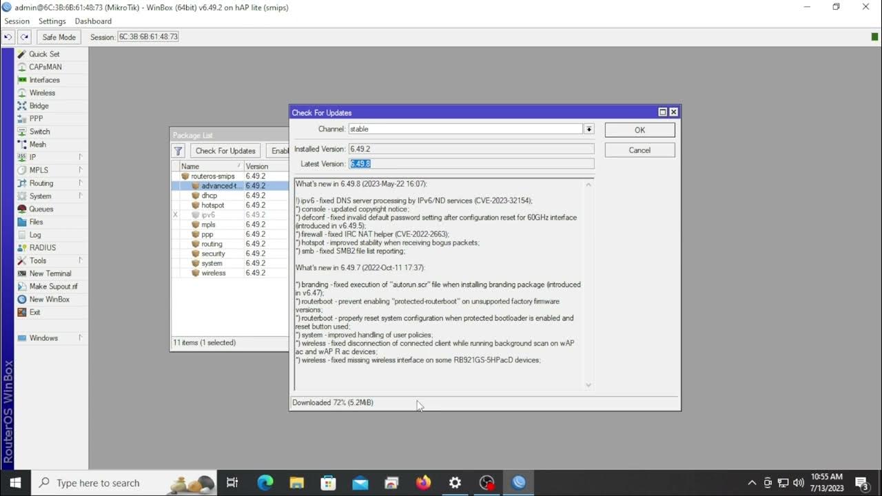 MikroTik - Upgrading OS & Firmware - YouTube