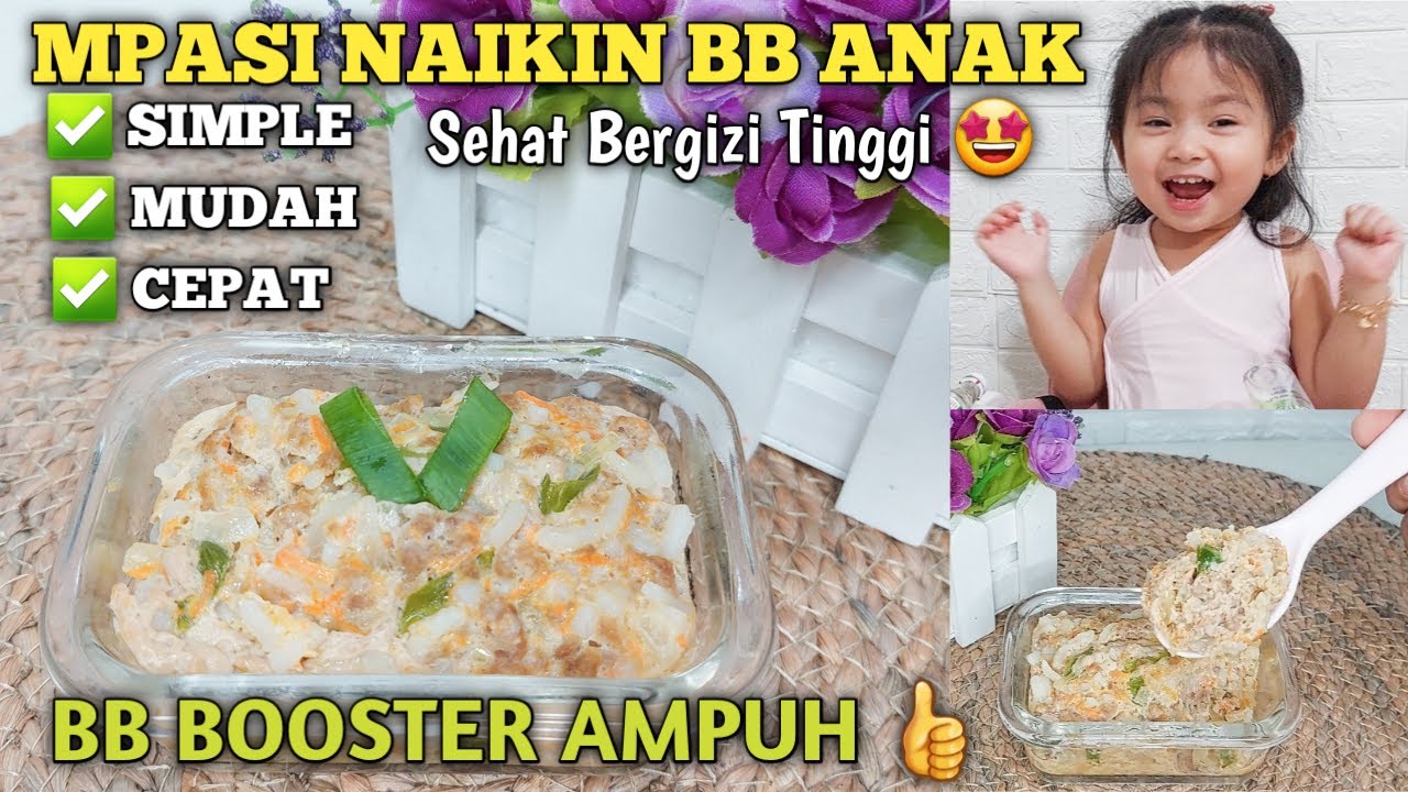 MPASI BB BOOSTER | MPASI 9 BULAN PENAMBAH BERAT BADAN | NASI TIM TELUR DAN DAGING SAPI - YouTube