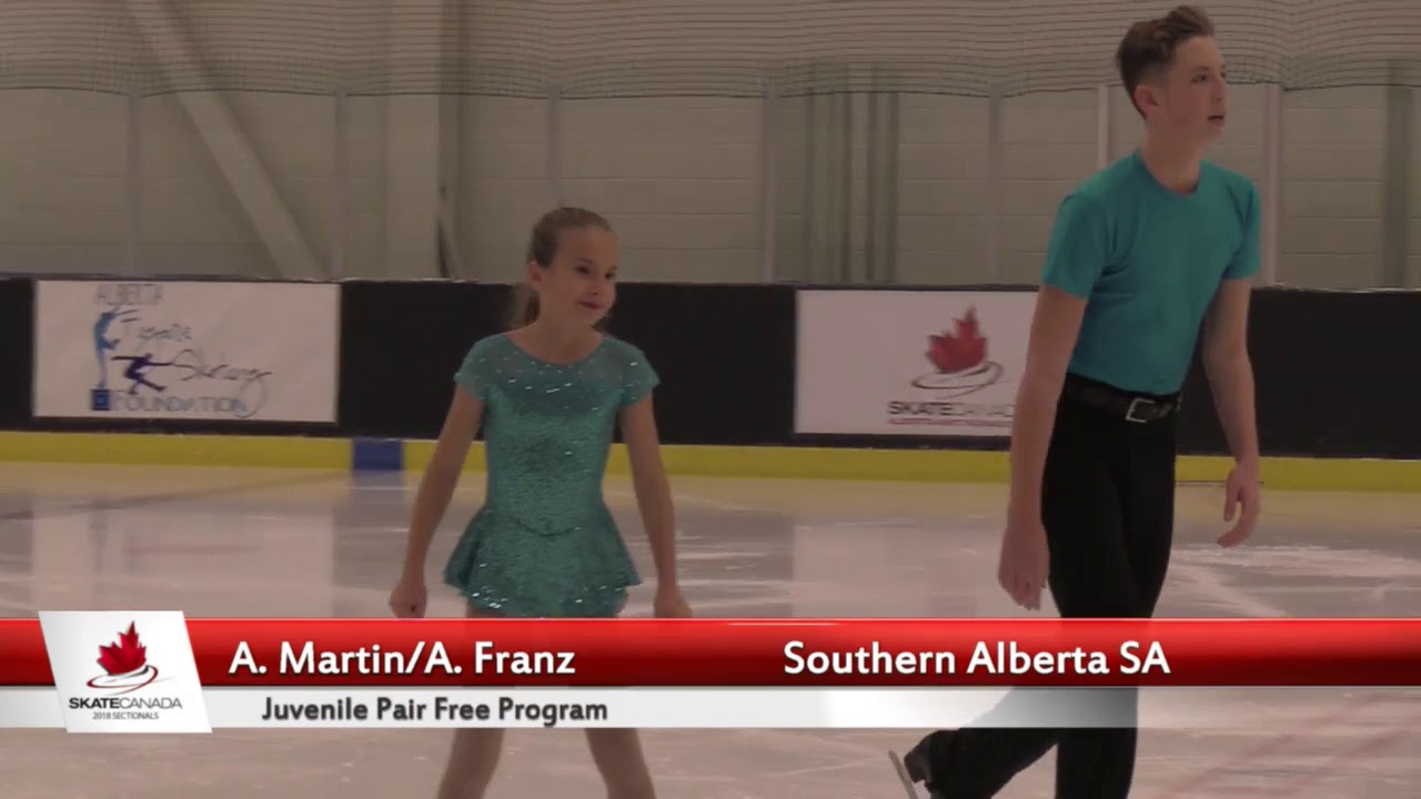 Ava Martin : Austen Franz - Juvenile Pair Free Program - 2018 Secionals ...
