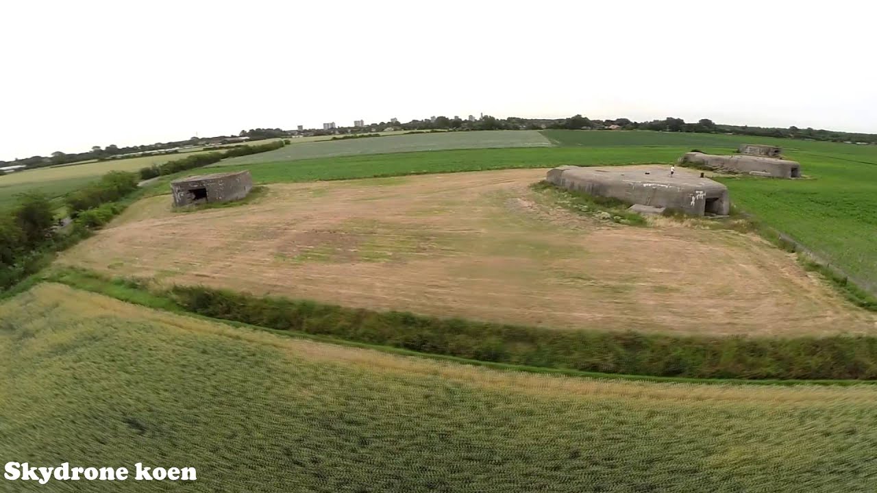Bunkers in Zeeland ( DRONE ) NETHERLANDS - YouTube