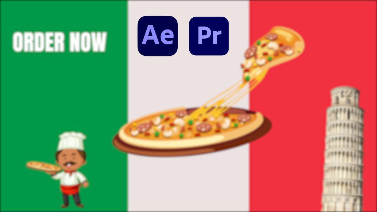 Pizza-ad 2D Animation using After Effects - YouTube