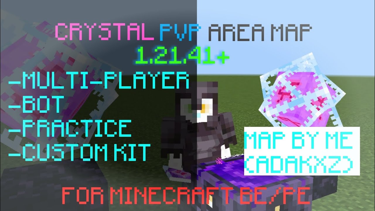 CRYSTAL PVP MAP MCPE 1.21.41++ (PVP PRACTICE) [mediafire link] - YouTube