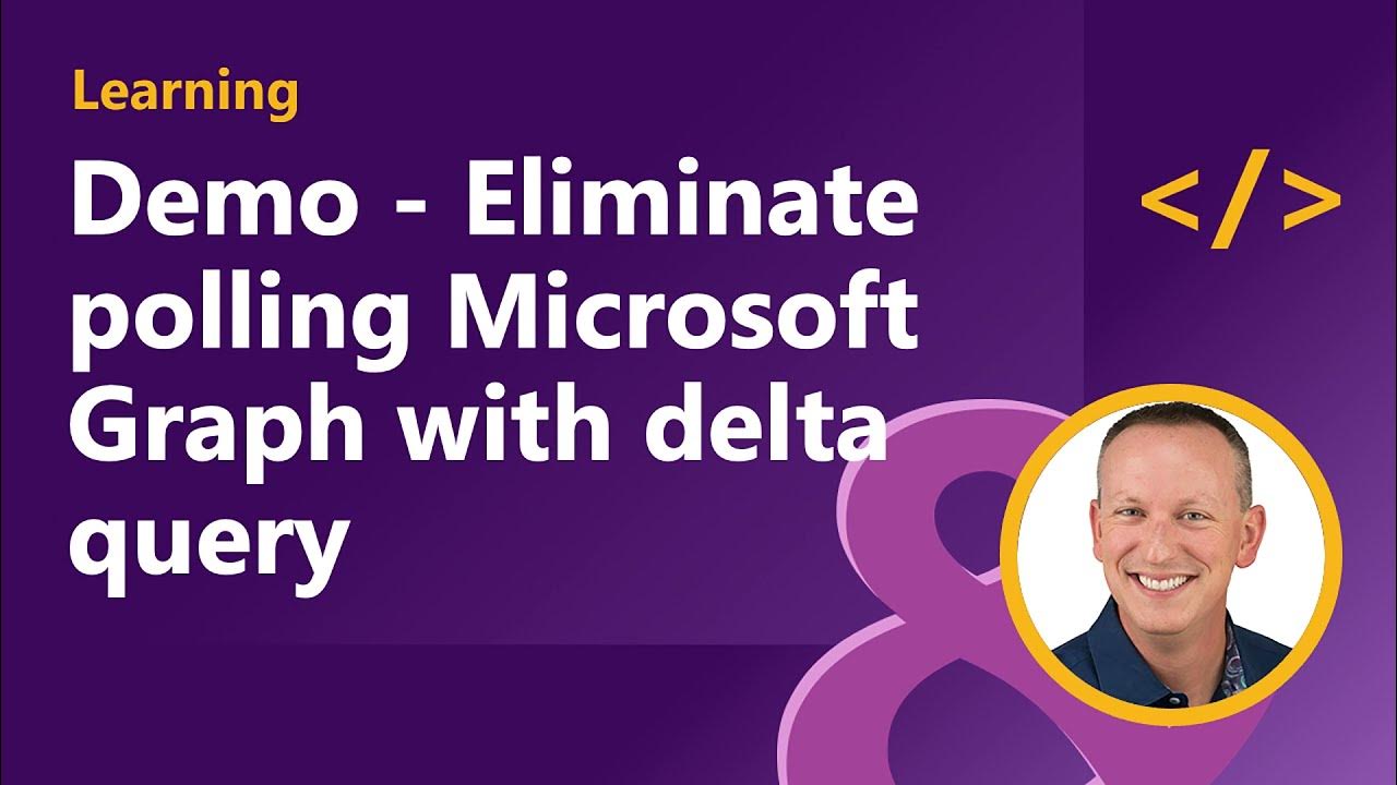 Demo - Eliminate polling Microsoft Graph with delta query - YouTube