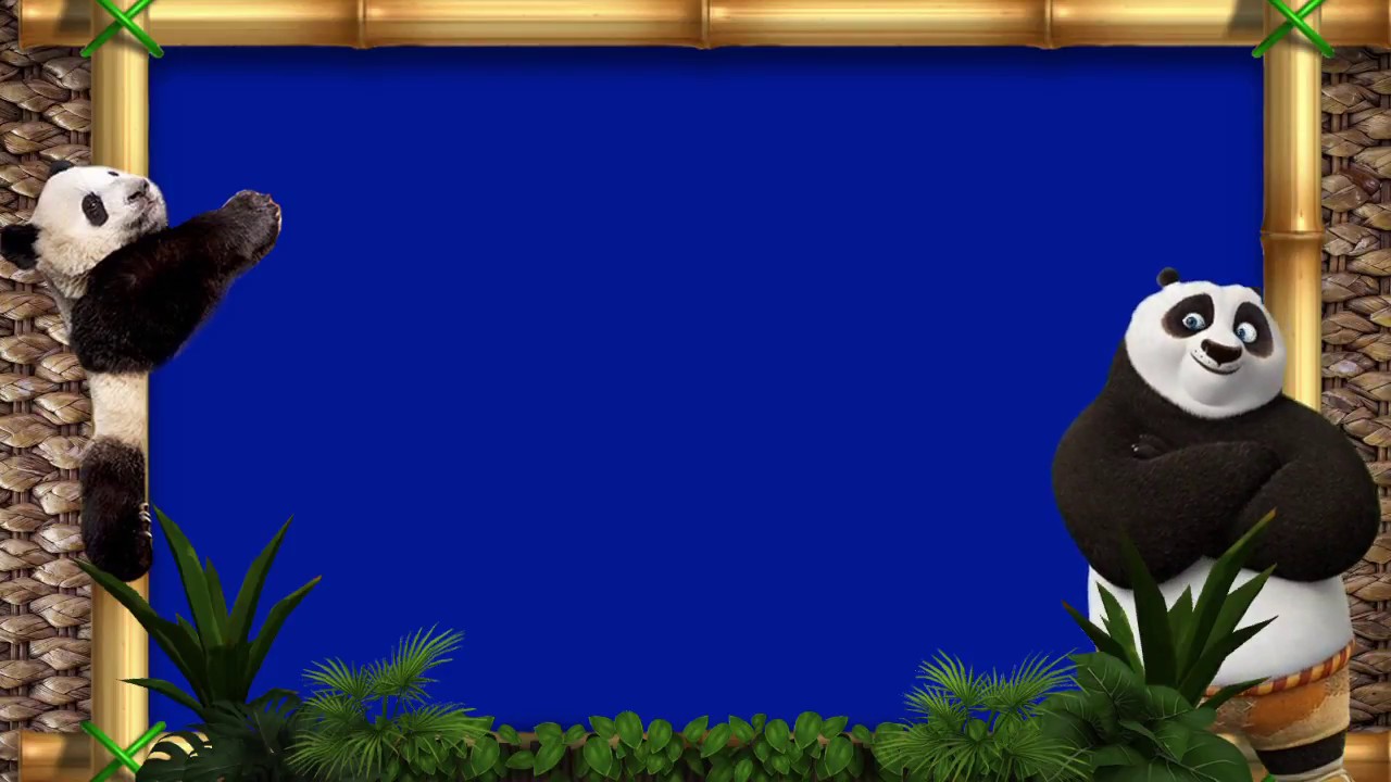 Green Screen Bamboo Frame Templates - YouTube
