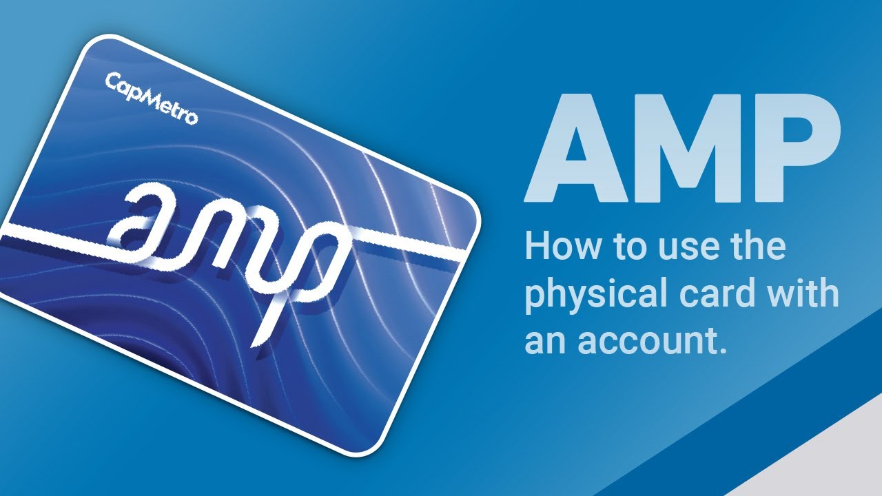 AMP: How to use the physical card with an account. - YouTube