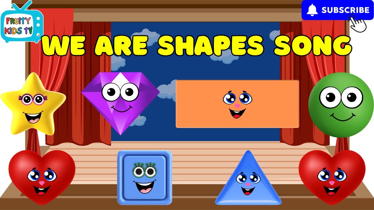 Shape Songs for Kids | Fun and Easy Way to Learn Shapes 🔵 | We are ...