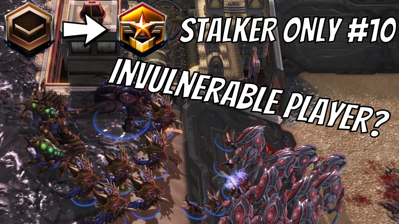GODMODE? Bronze to Grandmaster Stalker Only Challenge #10 | StarCraft 2 ...