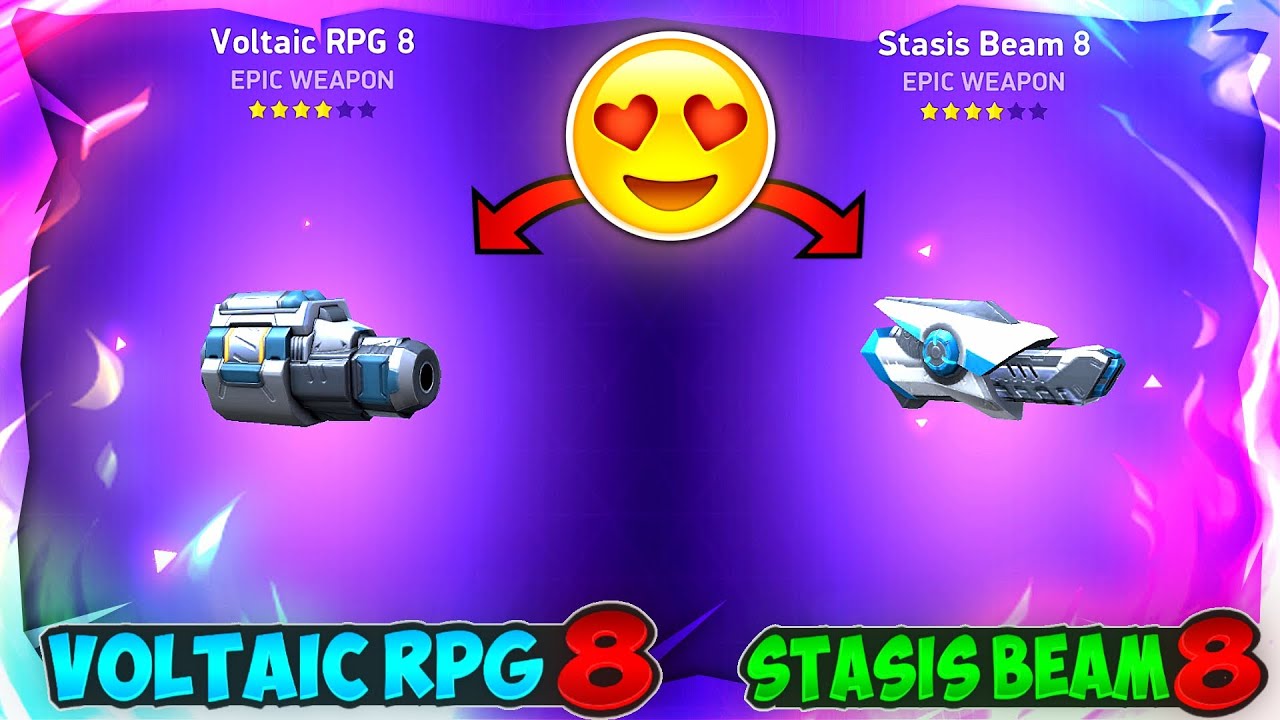 VOLTAIC RPG 8 AND STASIS BEAM 8 UNLOCKED!! 😍🔓 || MECH ARENA || - YouTube