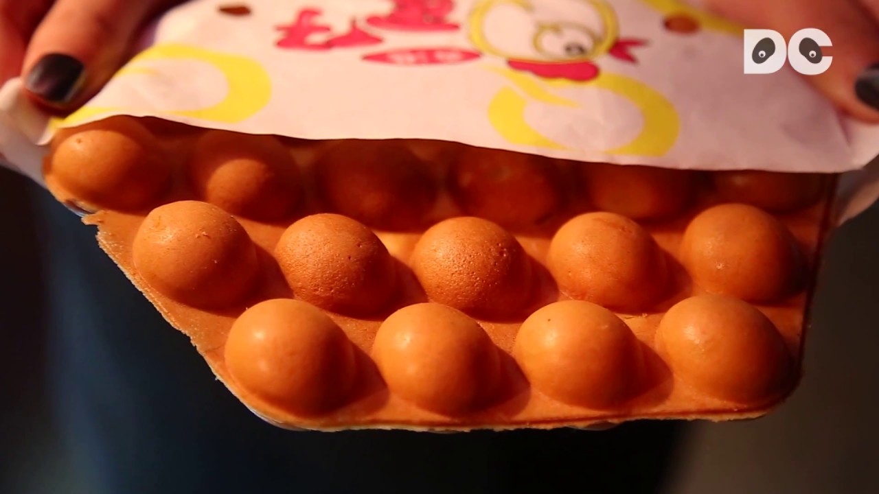 Foodmark - Hong Kong Style Eggettes - Bubble Waffle - YouTube