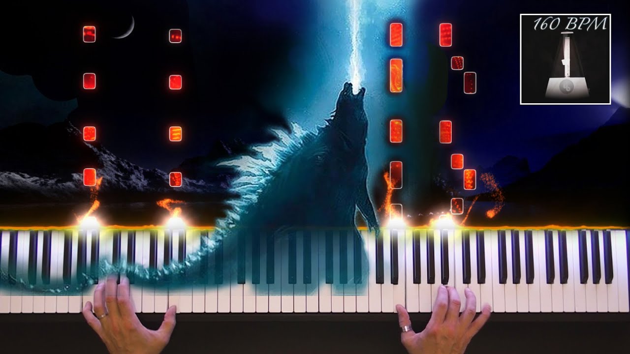Godzilla's Theme (from Godzilla: King of the Monsters) - Piano Tutorial ...