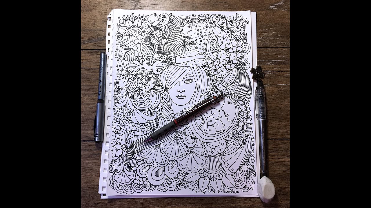 women doodle - YouTube