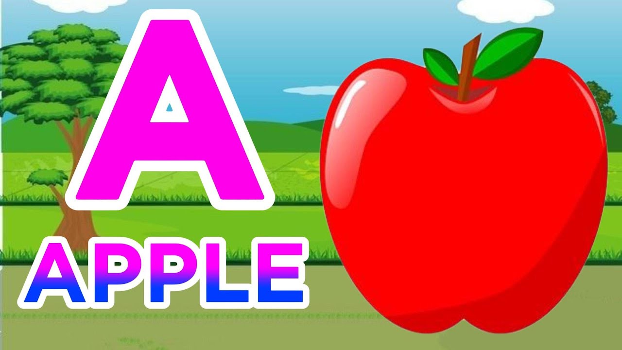 A for apple | abcd song | abcd rhymes video | abcd learning | ABCD ...