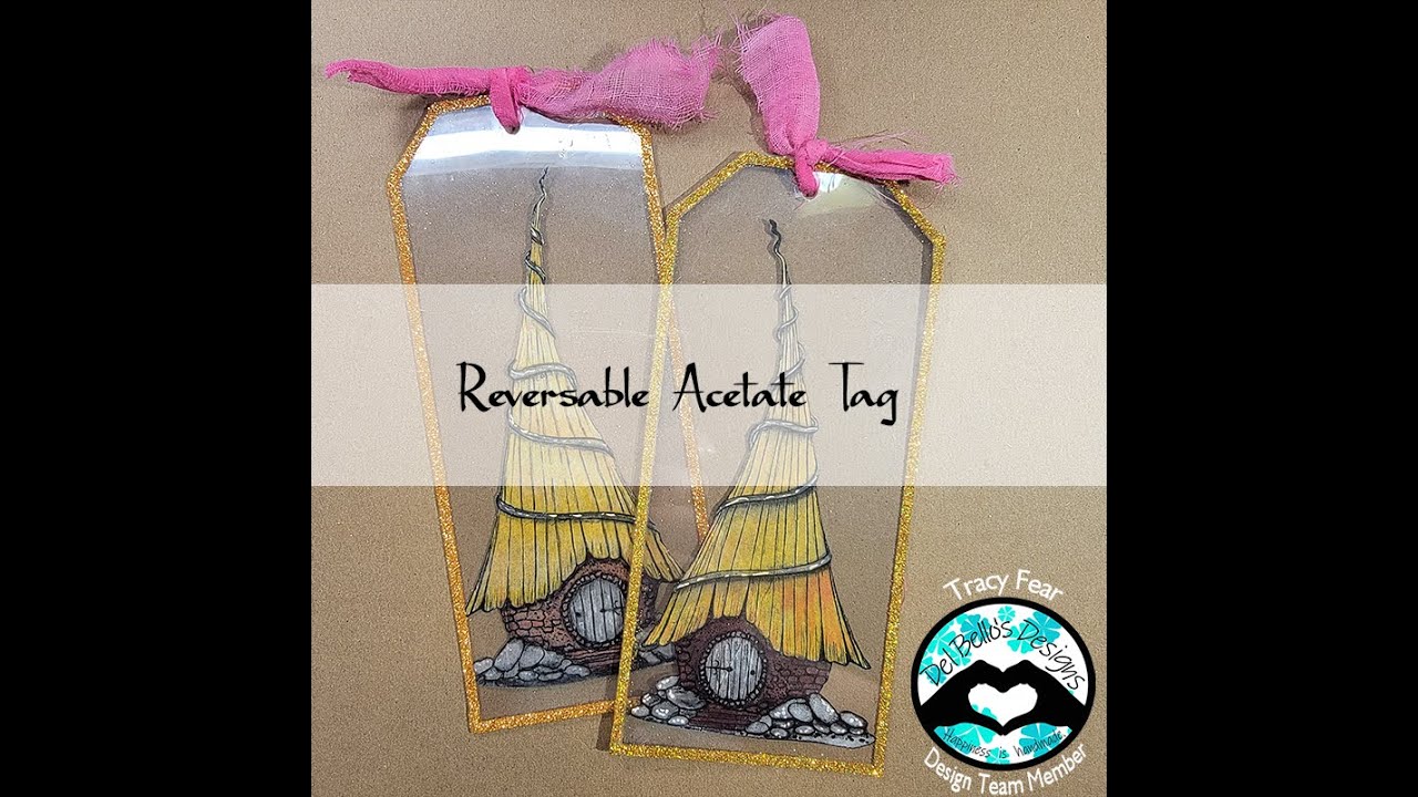 Junk Journal Series "Reversible Acetate Tag" - YouTube