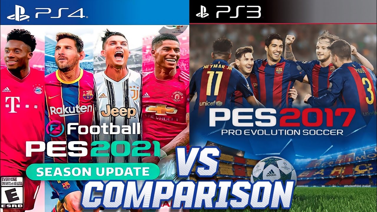 PES 2021 PS4 Vs PES 2017 PS3 - YouTube