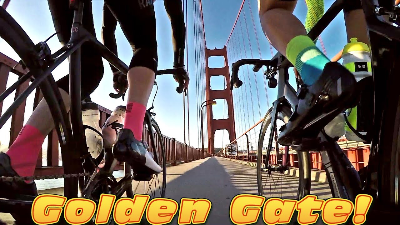 THE GOLDEN GATE BRIDGE AT GOLDEN HOUR - #cycling San Francisco - YouTube