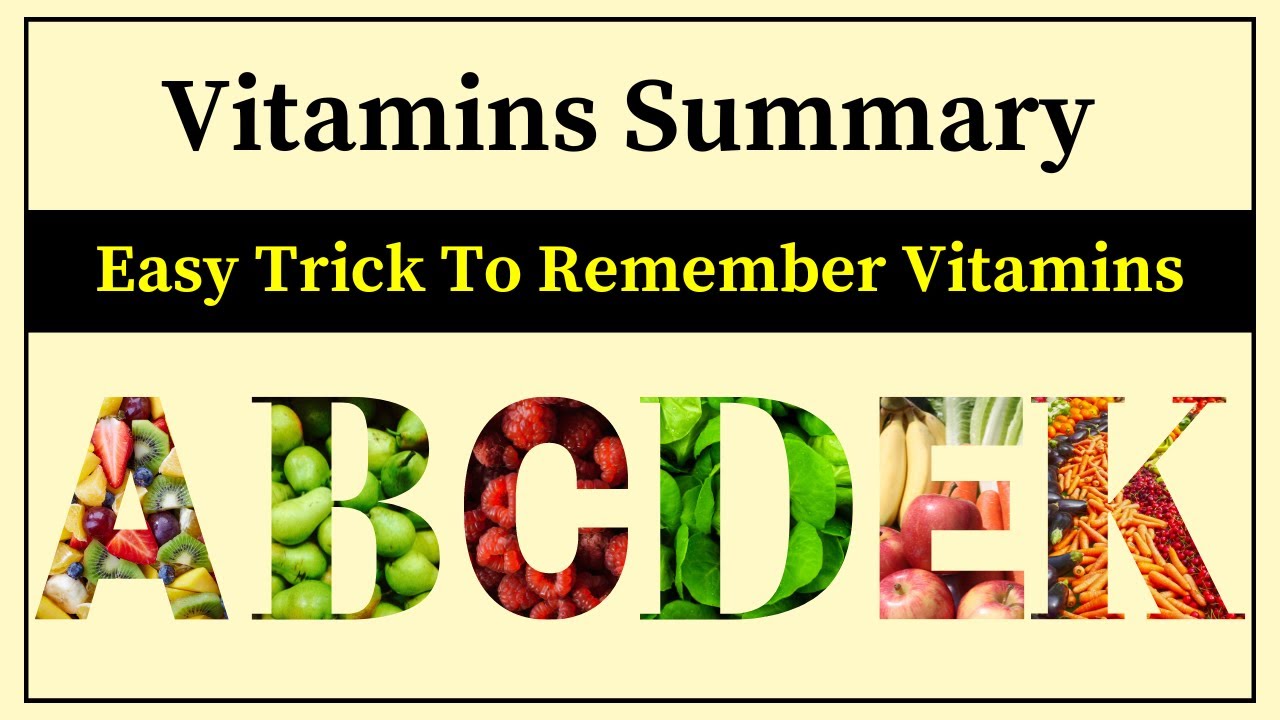 Vitamins Short Tricks || Easy Tricks To Remember Vitamins || Vitamins ...