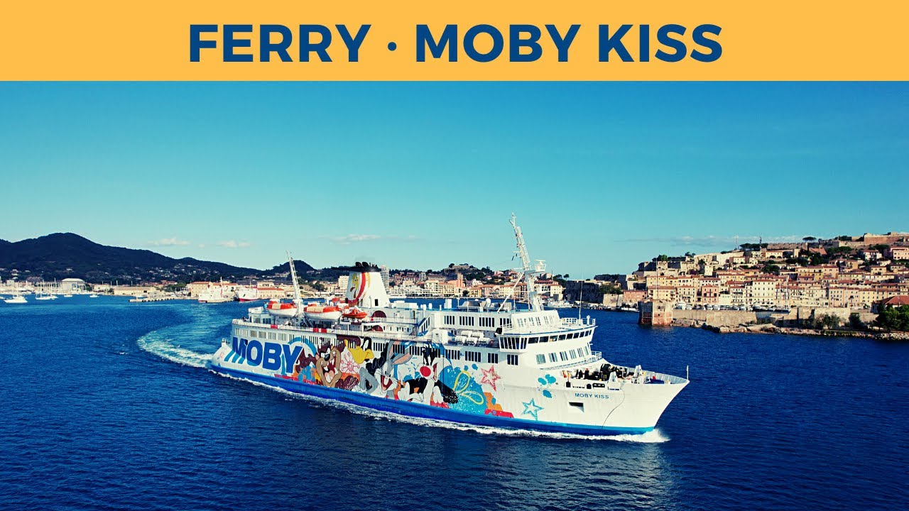 Departure of ferry MOBY KISS, Portoferraio (Moby Lines) - YouTube
