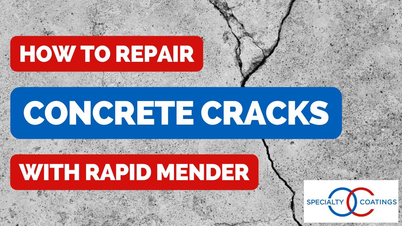 How to Repair Concrete Cracks with E2U’s Rapid Mender | OC Specialty Coatings - YouTube