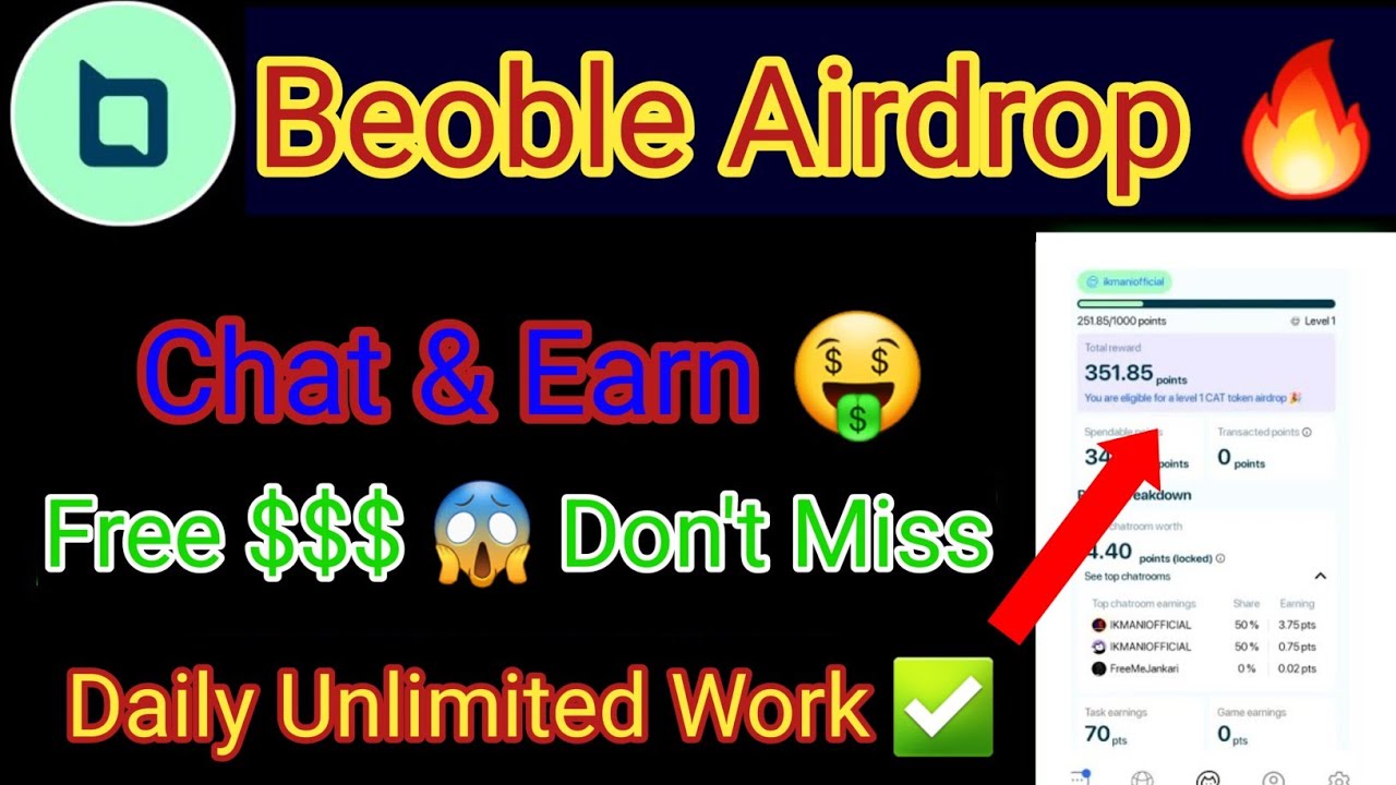 Beoble App Airdrop || Beoble Cat token earning || Beoble Beta Launch ...