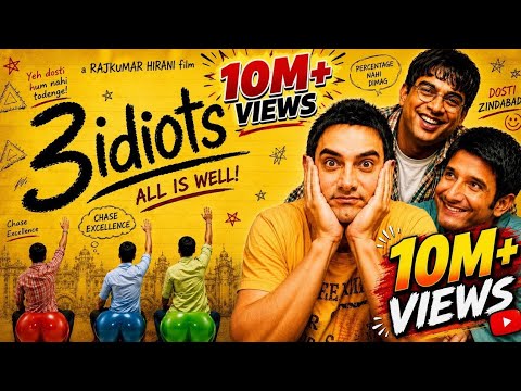 3 Idiots (2009) Full Movie HD | Aamir Khan | R. Madhavan | Kareena Kapoor | Comedy Hindi Movie