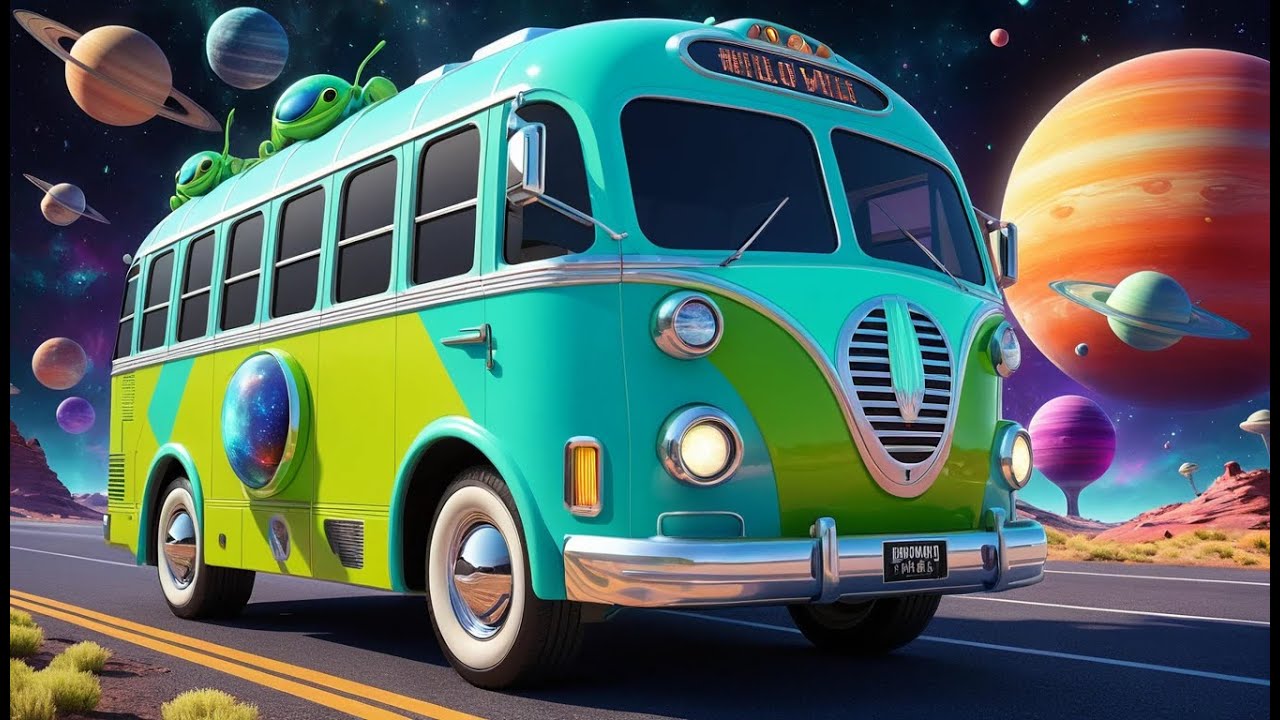 The Wheels on the Space Bus | Exciting Space Nursery Rhyme for Kids ...