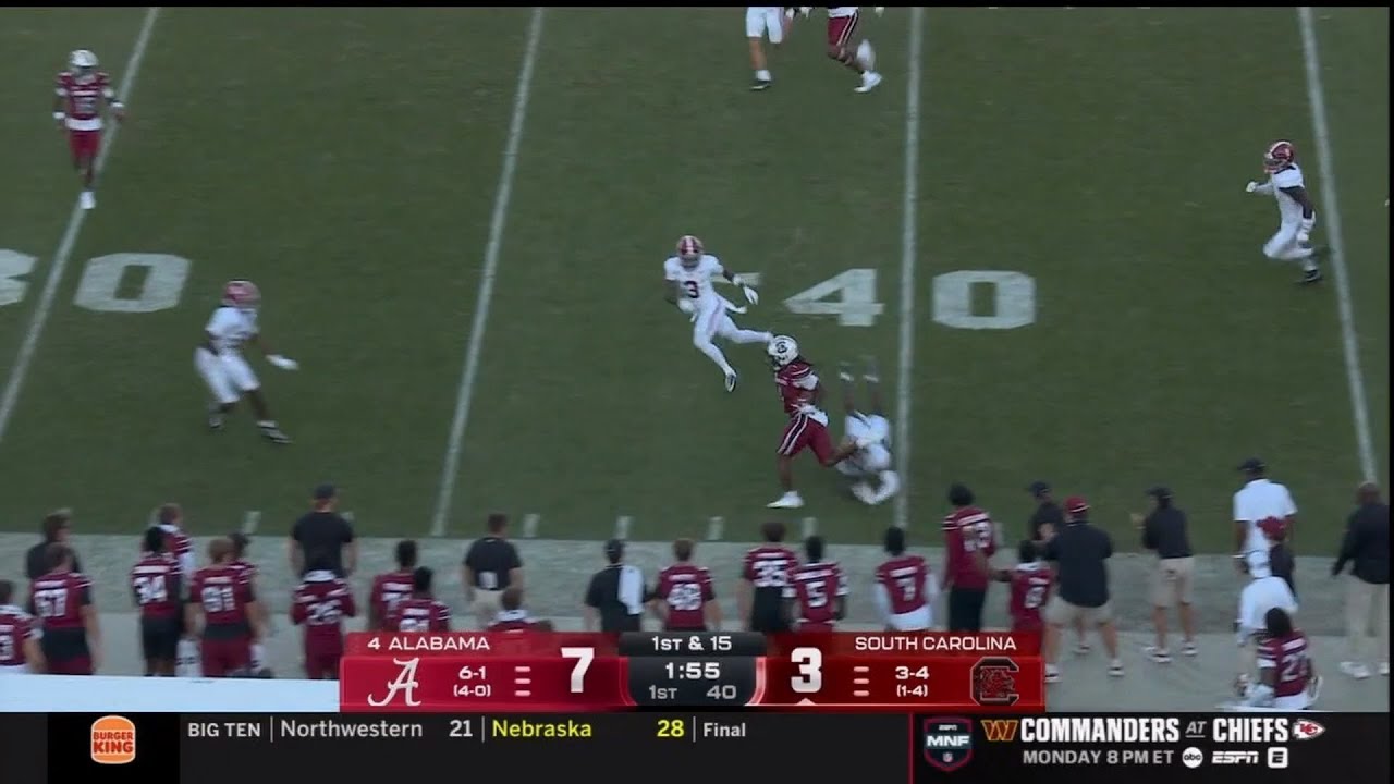 2025 USC vs Alabama - Rahsul Faison 33 Yd Reception - YouTube