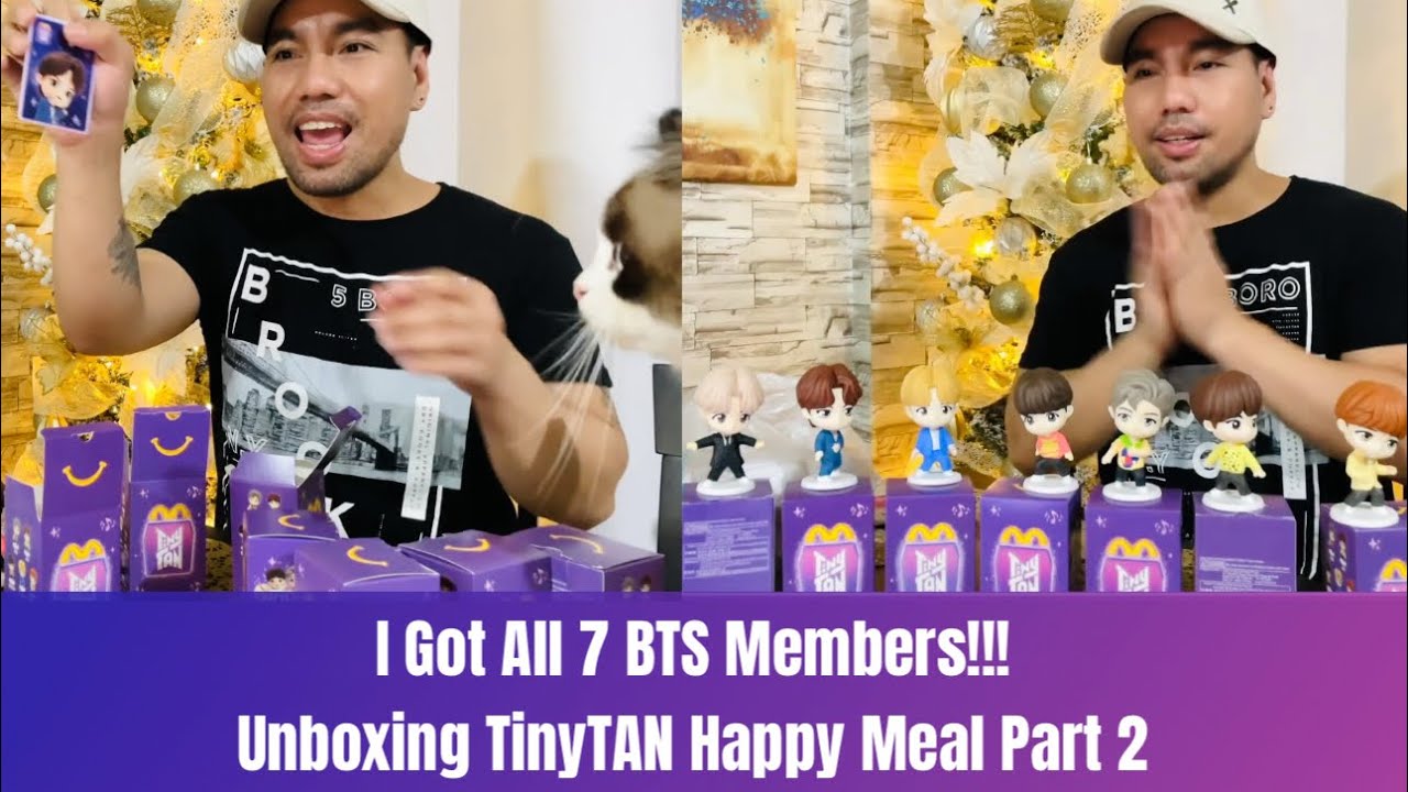 I Got All 7 BTS Members! UNBOXING McDo x TinyTAN Happy Meal Part 2 ...