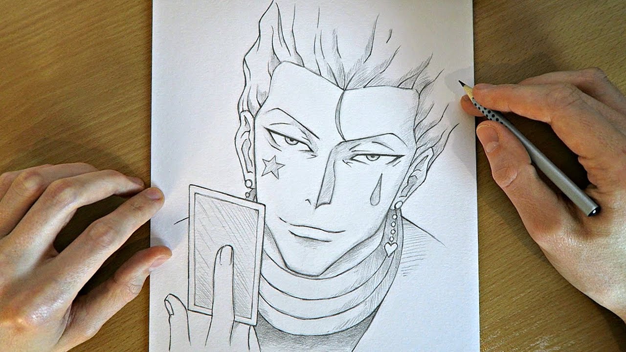 How to Draw Hisoka Morow | Step by Step Drawing Tutorial | Hunter x ...