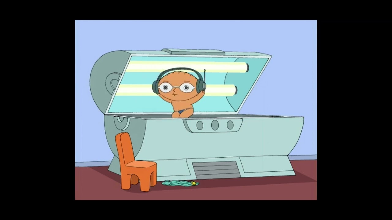 Family Guy Stewie gets serious sunburn - YouTube