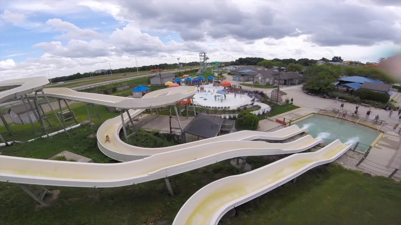 Tropical Twisters - Kamikaze Slide | Magic Waters Waterpark - YouTube