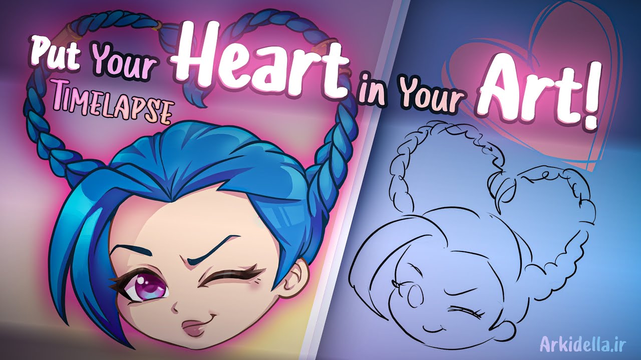 Digital Painting Timelapse - Chibi Jinx from Arcane - League of Legends ...