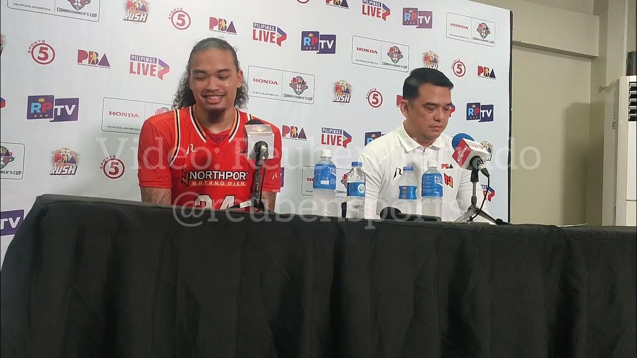 NorthPort postgame press conference after win over Magnolia | PBA Commissioner's Cup - YouTube