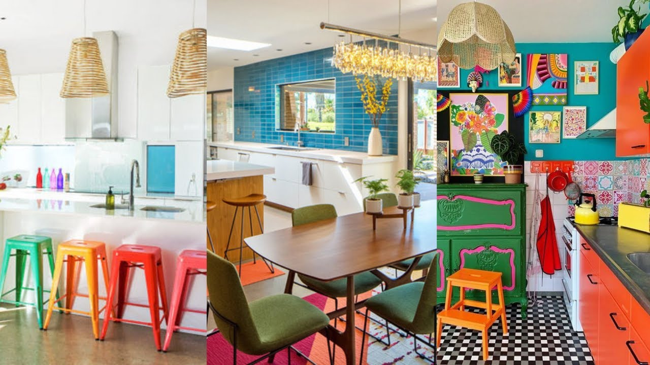 Colorful and Stunning Kitchen Ideas. Cheerful Kitchen Decorations ...