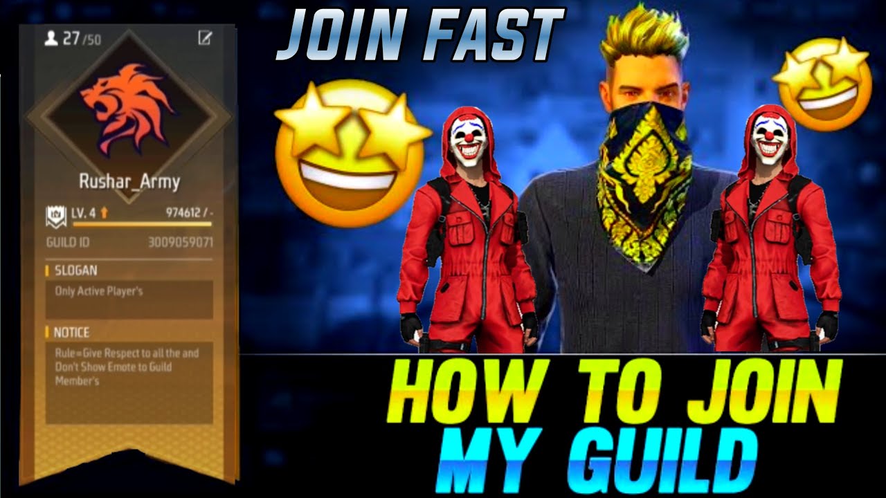 How To Join My Guild !! How To Join YouTuber Guild !! How To Join V Badge Guild !! FF2 Tech ...