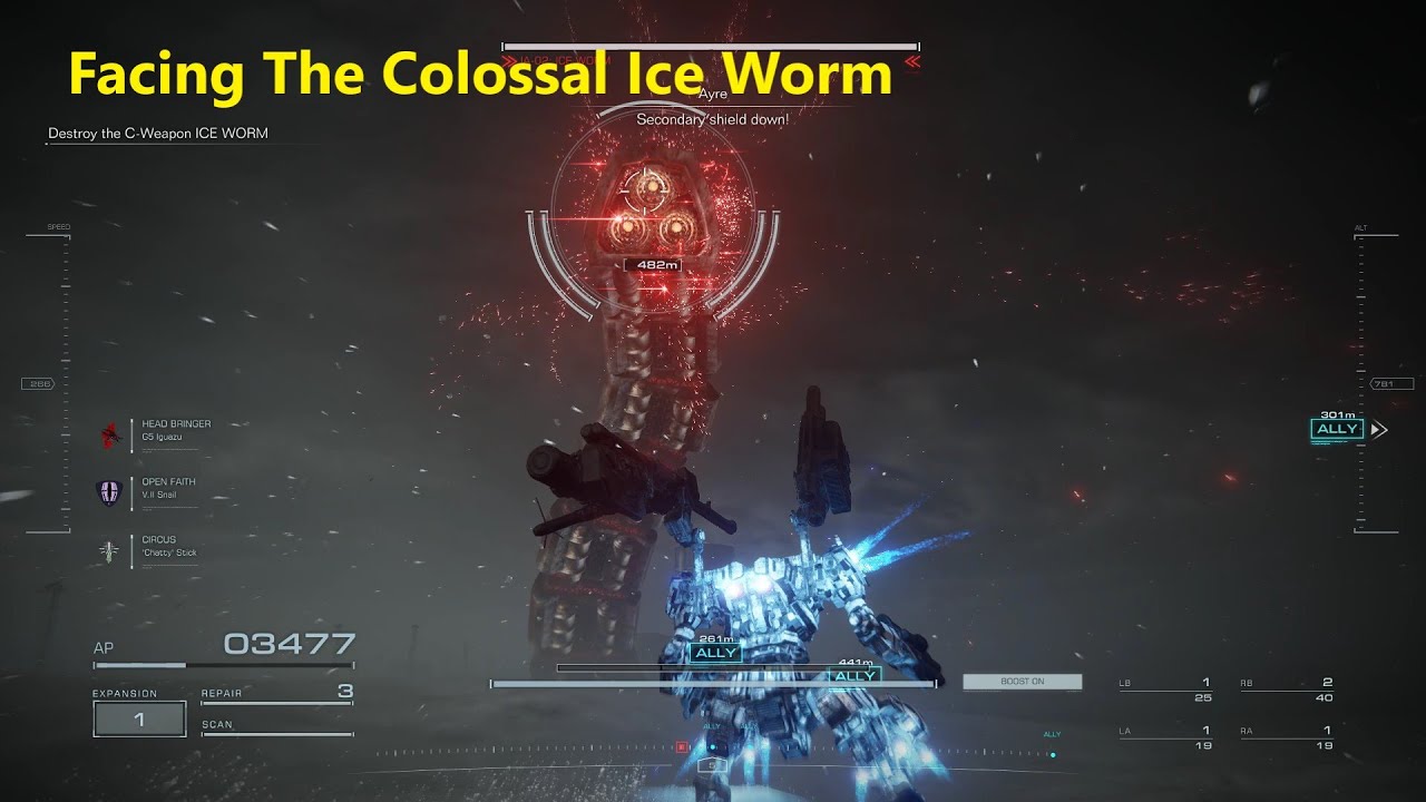 Armored Core 6: Fires Of Rubicon - Destroy The Ice Worm Mission - YouTube