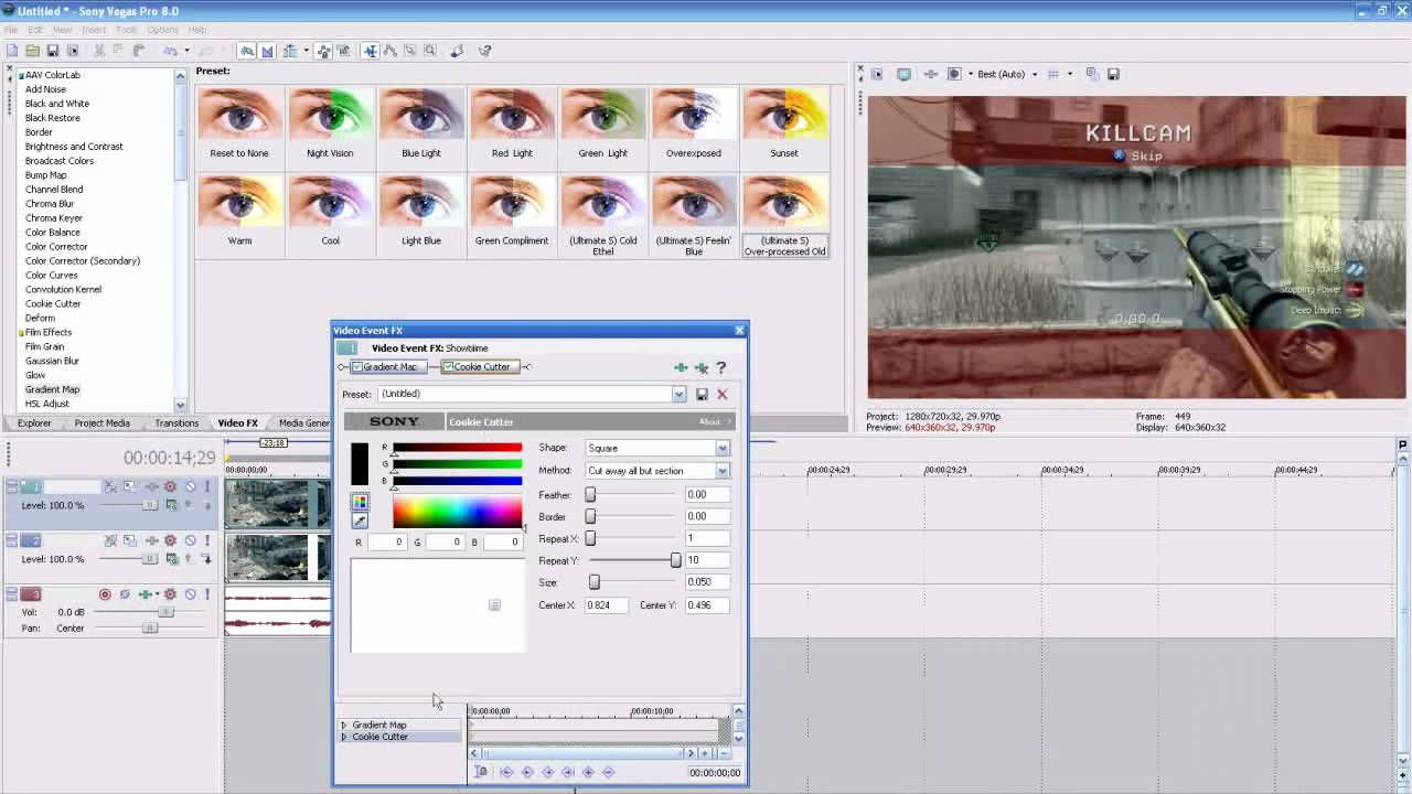 Basic Scan Effect - Adobe After Effects and Sony Vegas - YouTube