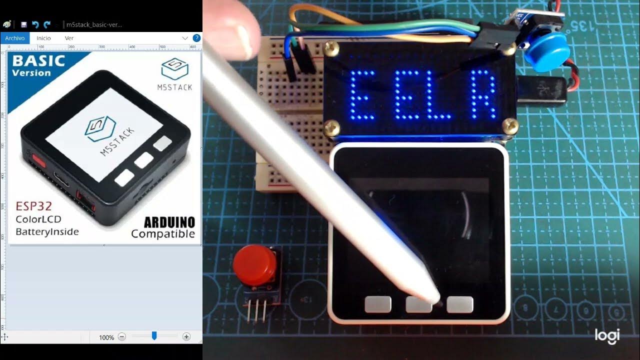 M5Stack Arduino IDE [Practica n.º 4]: Los botones del M5Stack - YouTube